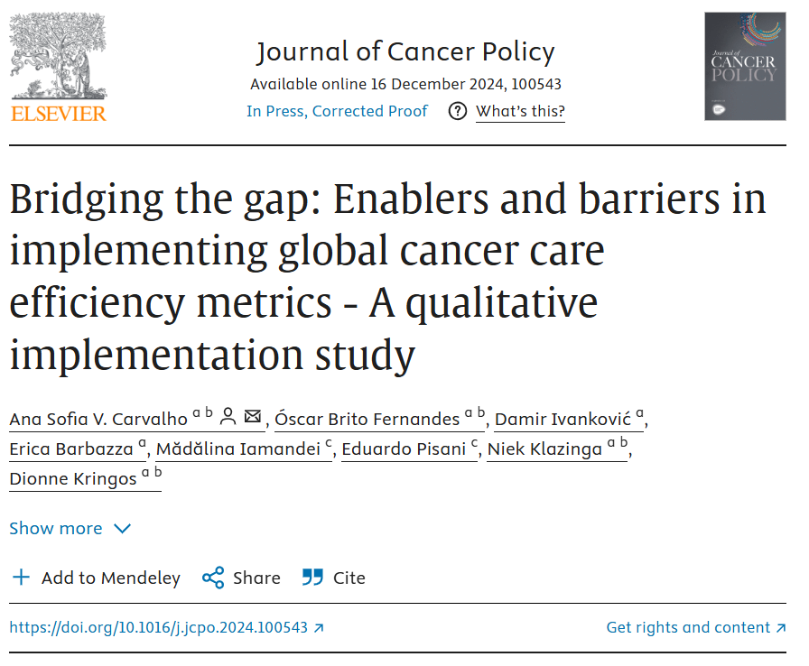 All.Can Action Guide has been published in the Journal of Cancer Policy ...